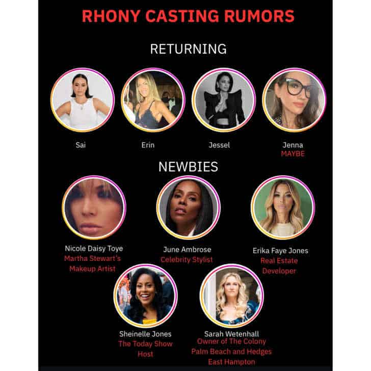 RHONY Casting Agency Denies Latest Rumored Cast - Taste of Reality